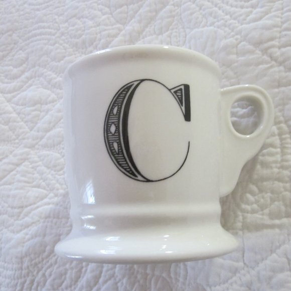 Anthropologie | Kitchen | Anthropologie Monogram Letter C Mug | Poshmark